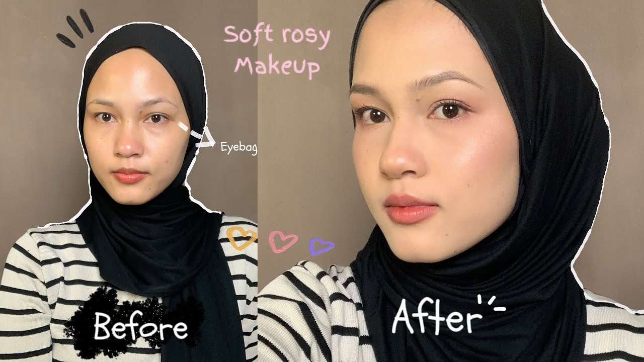(ANTI RIBET) SOFT ROSY MAKEUP COCOK UNTUK SEHARI-HARI - YouTube