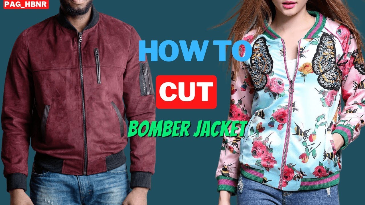 HOW TO CUT BOMBER JACKET ¦ Jacket Cutting #jacket #pattern - YouTube