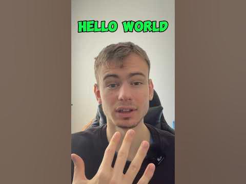 How to write Hello World in 5 different #programminglanguages - YouTube