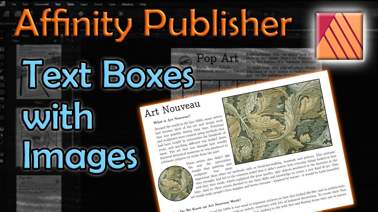 Affinity Publisher - Text Box Tips - Easily Combine Photos with Text ...