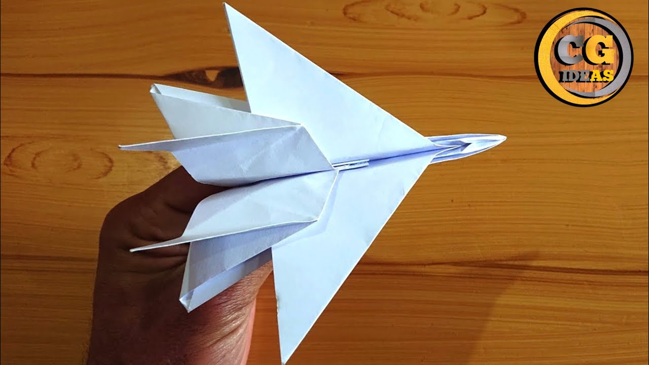 How to make paper airplane | F15 | A4 paper plane | Diy | Paper folding ...