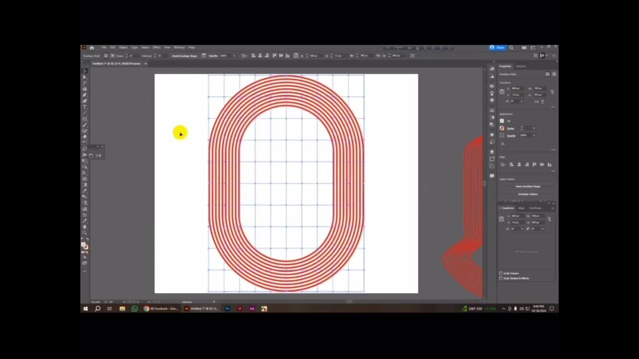 How to create use mesh tool and draw this type of design?.... - YouTube