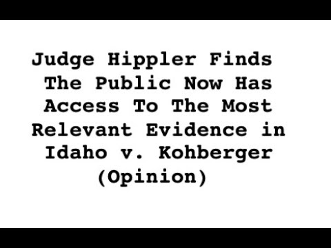 Judge Hippler Finds the Public Now Has Access to the Most Relevant ...