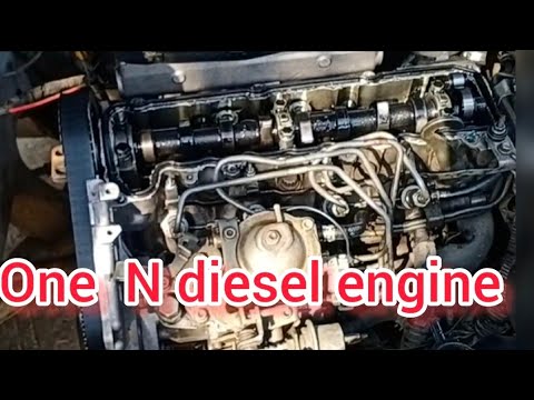 Toyota one N diesel engine falled diesel engine 1n - YouTube