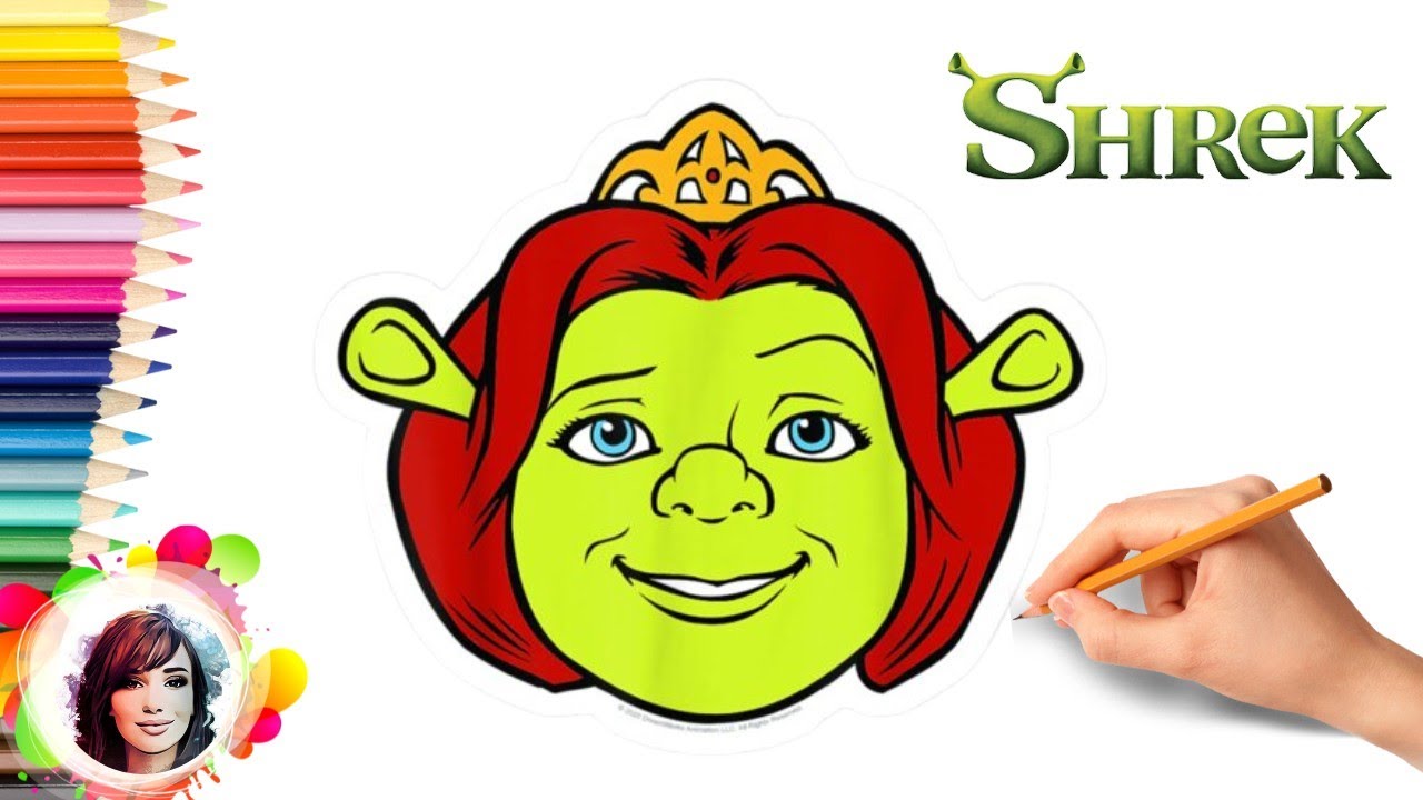 How to draw Princess Fiona | Shrek - YouTube