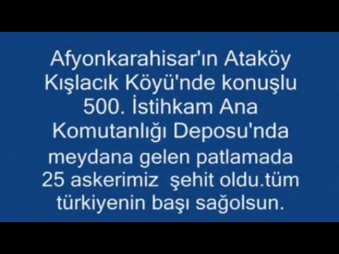 Selahattin ÖZDEMİR -ELEDİM ELEDİM Eylül 2012 tarihinde Afyonkarahisar'da Türk Kara Kuvvetleri Şehit