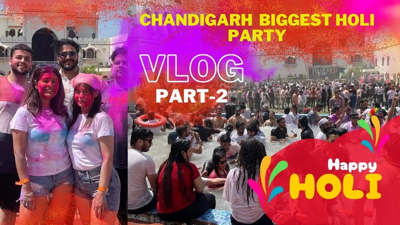 Holi In Chandigarh | Biggest Holi Party | DJ Flow live | Holi Hai 2024 | The Fort Ramgarh ...