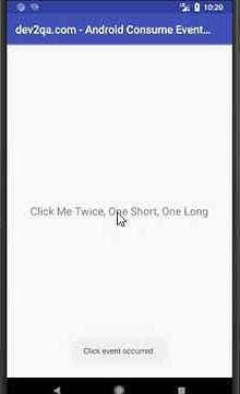 android event handling tutorial - YouTube