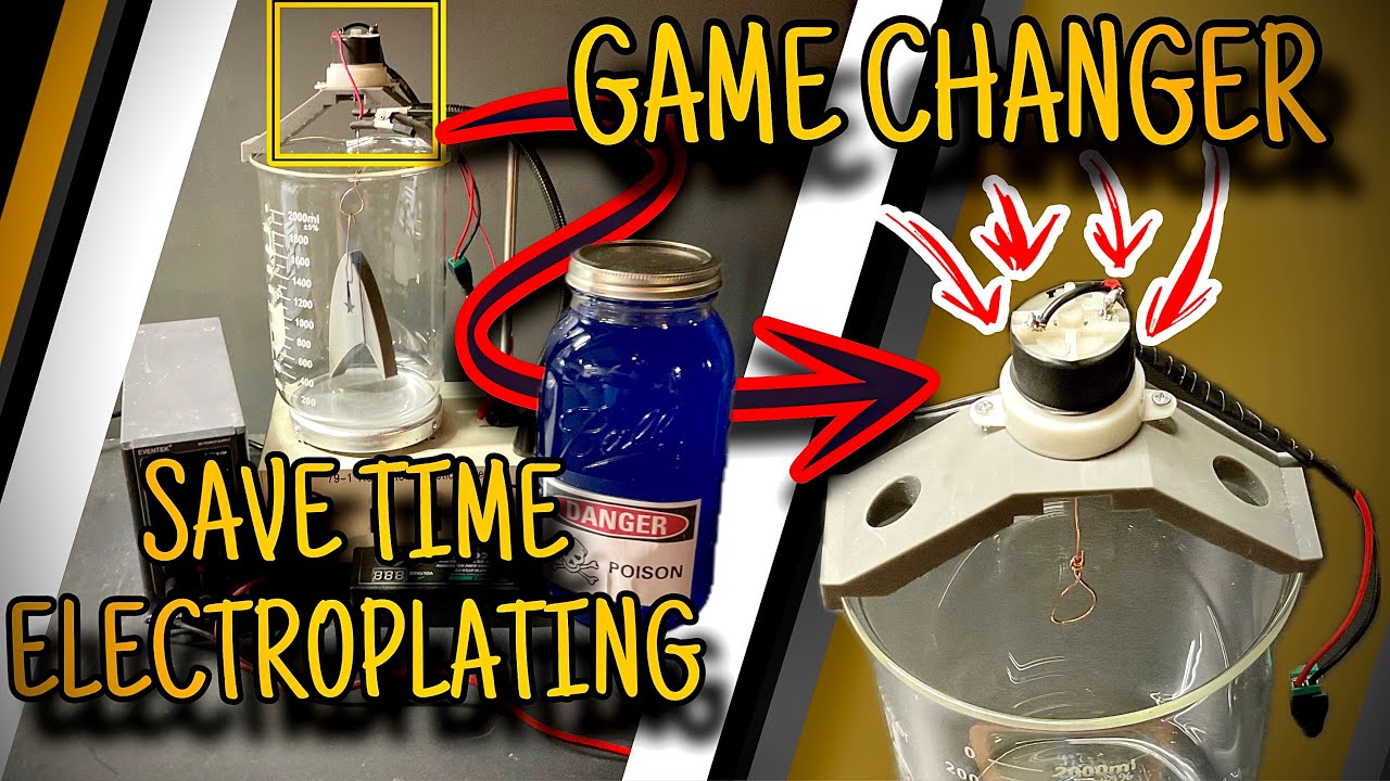 DIY Motorized Rotating Hanger for Electroplating Tank - YouTube