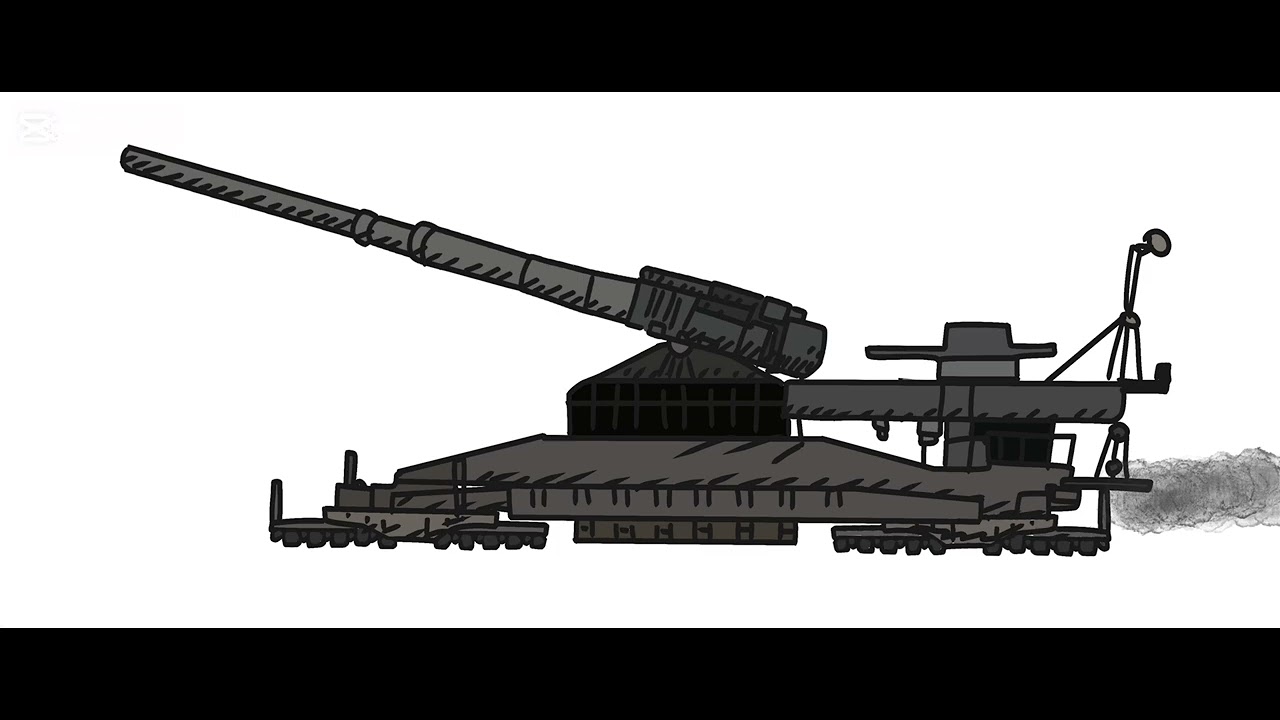 Gustave #animation #tank #panzer - YouTube