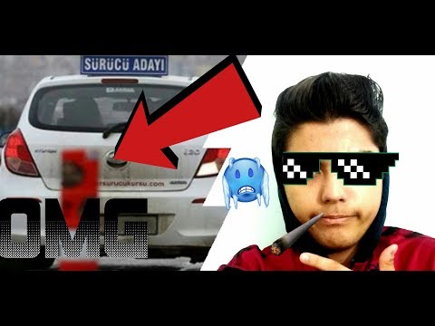 ABLAM EHLİYET SINAVDA AZ KALSIN KAZA YAPIYORDU