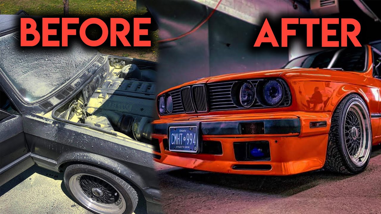 UNREAL CAR TRANSFORMATION - BMW E30 Big Turbo !!Surprise!! CAR WRAP ...