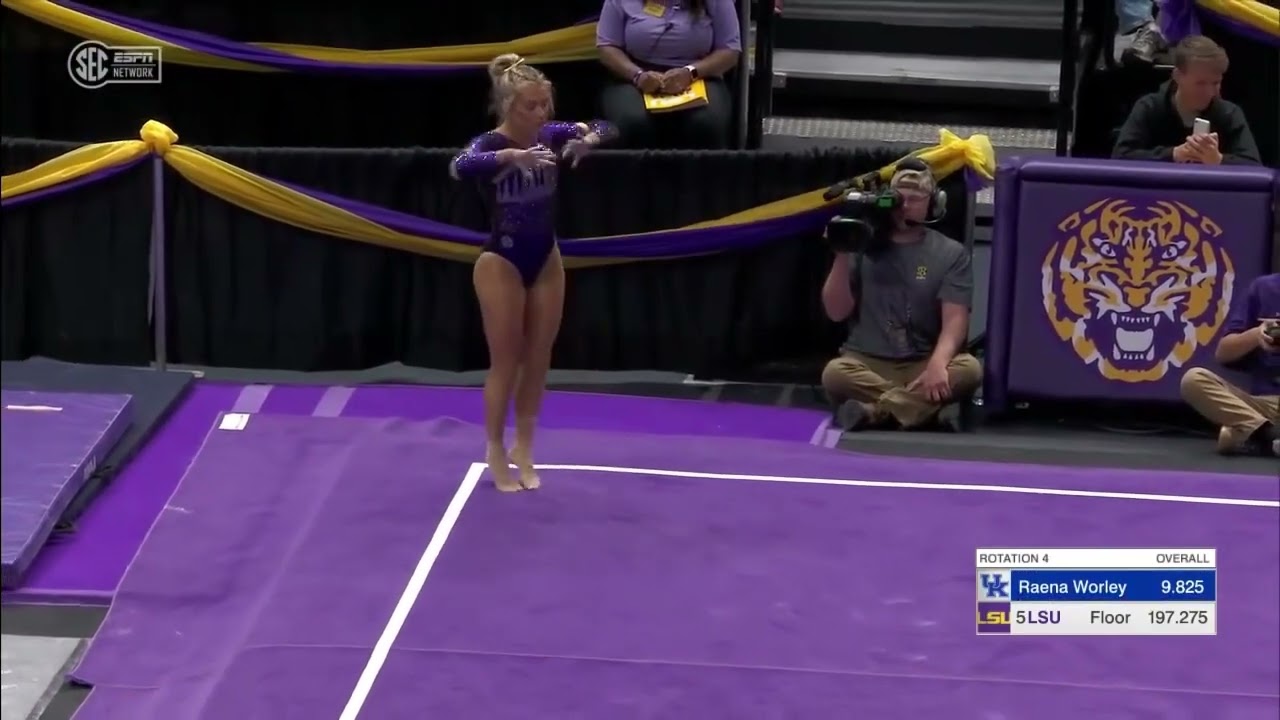 Sarah Edwards (LSU) Floor 2022 vs Kentucky 9.925 - YouTube