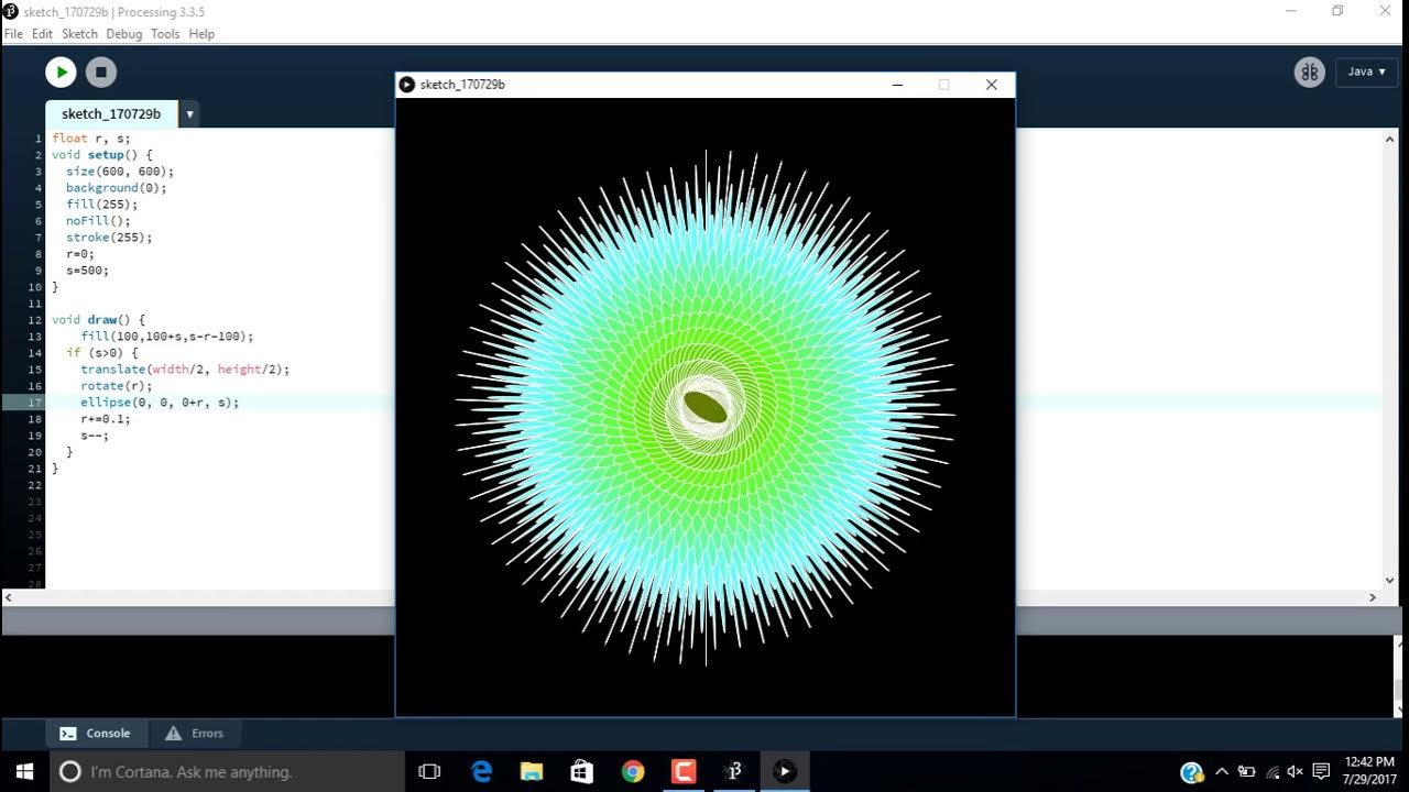 Processing generative art 5 - YouTube