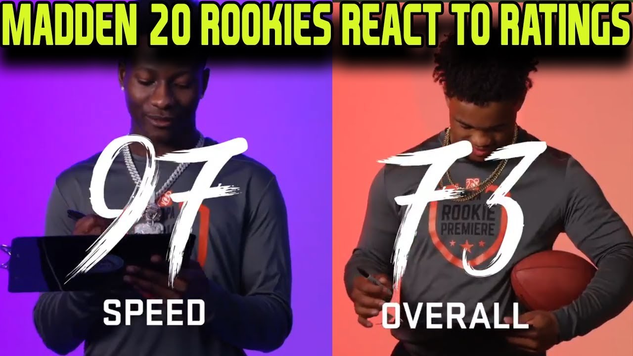 NFL ROOKIES REACT TO THEIR MADDEN 20 RATINGS - YouTube