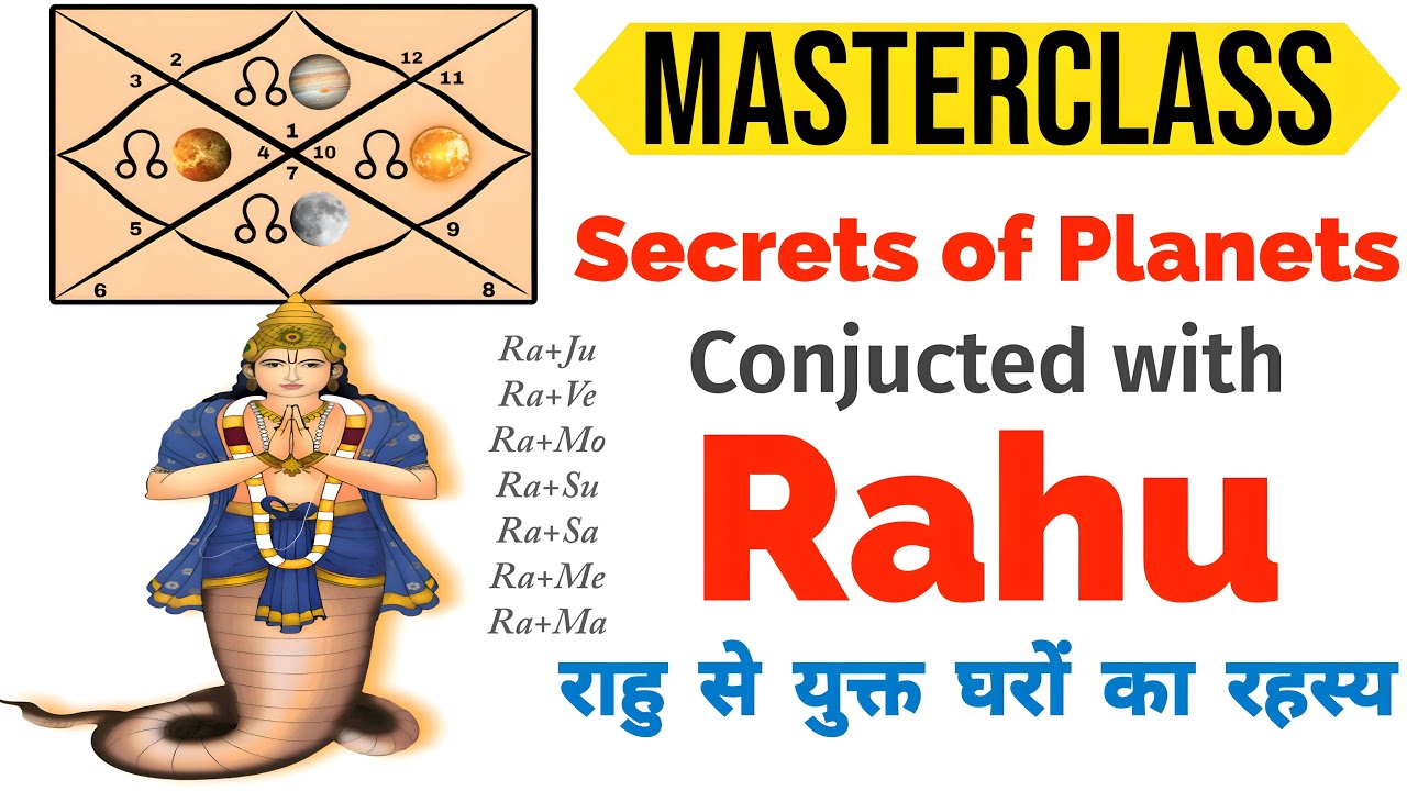 🎭Secrets of the Planets conjucted With Rahu ( How to Utilize the energy ...