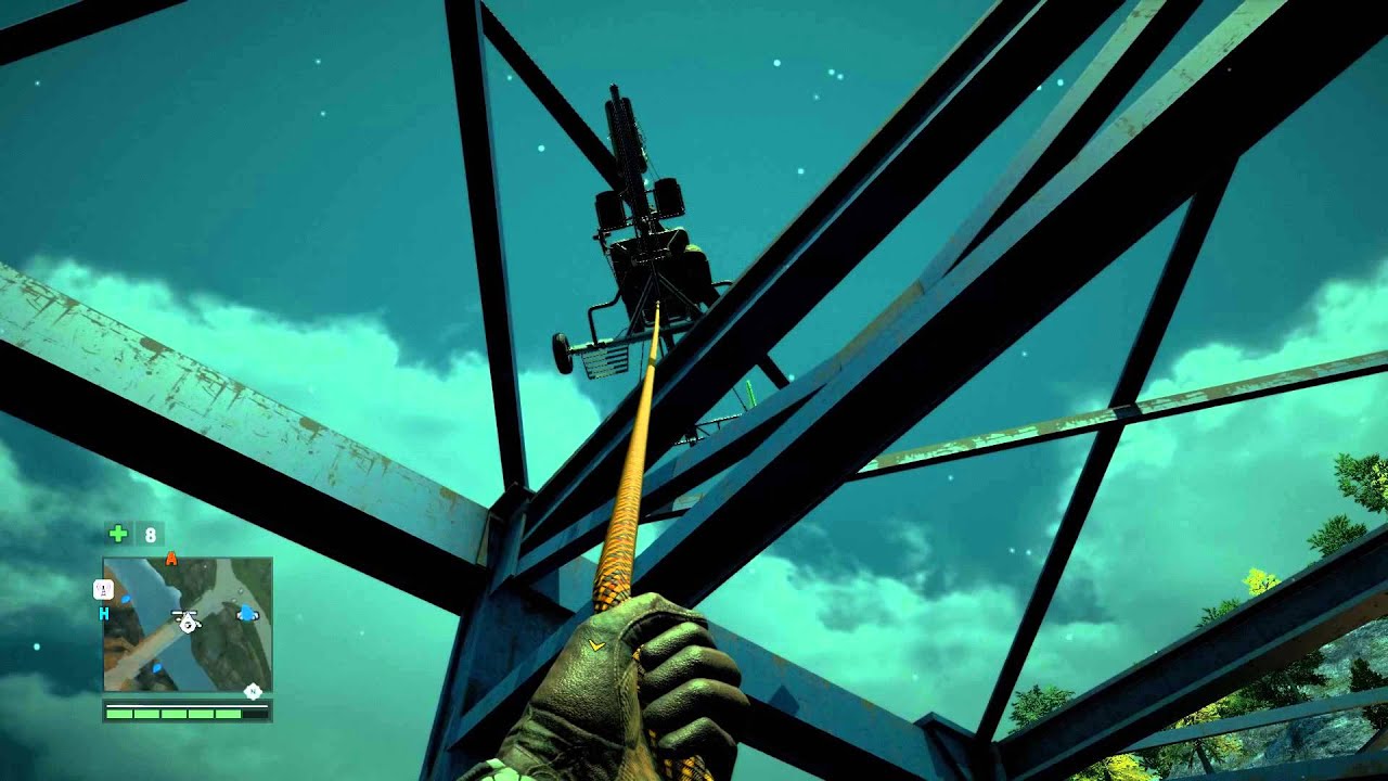 Far Cry 4 Gameplay Grappling Onto Buzzer From Bridge Deck - YouTube