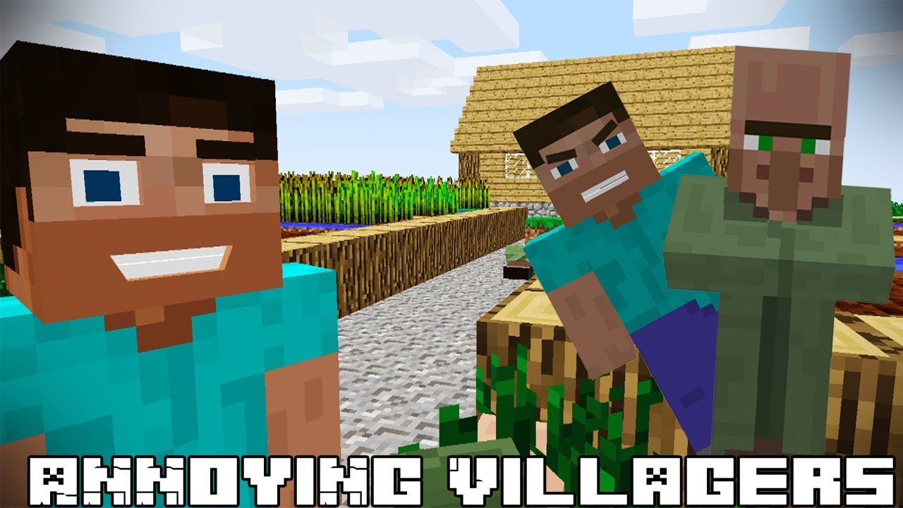 Annoying Villagers - Minecraft Animation - YouTube