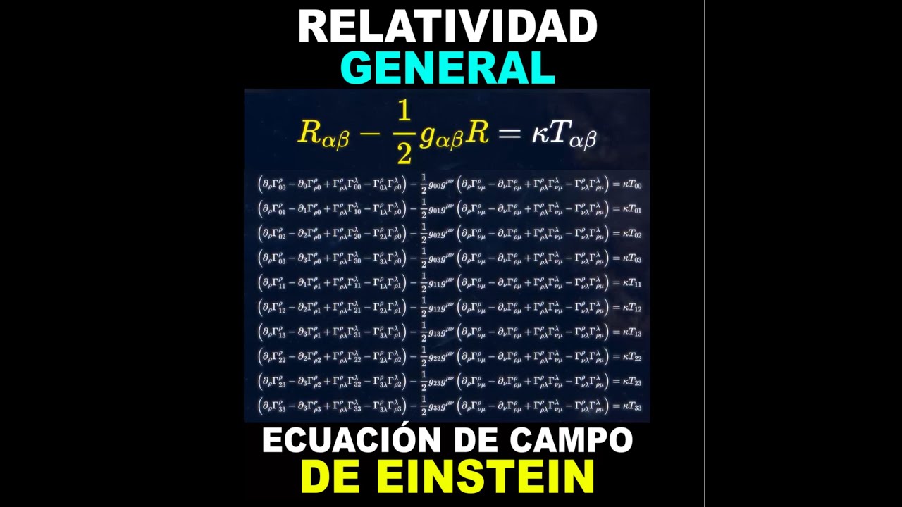 Relatividad General Ecuación de Campo de Einstein - YouTube