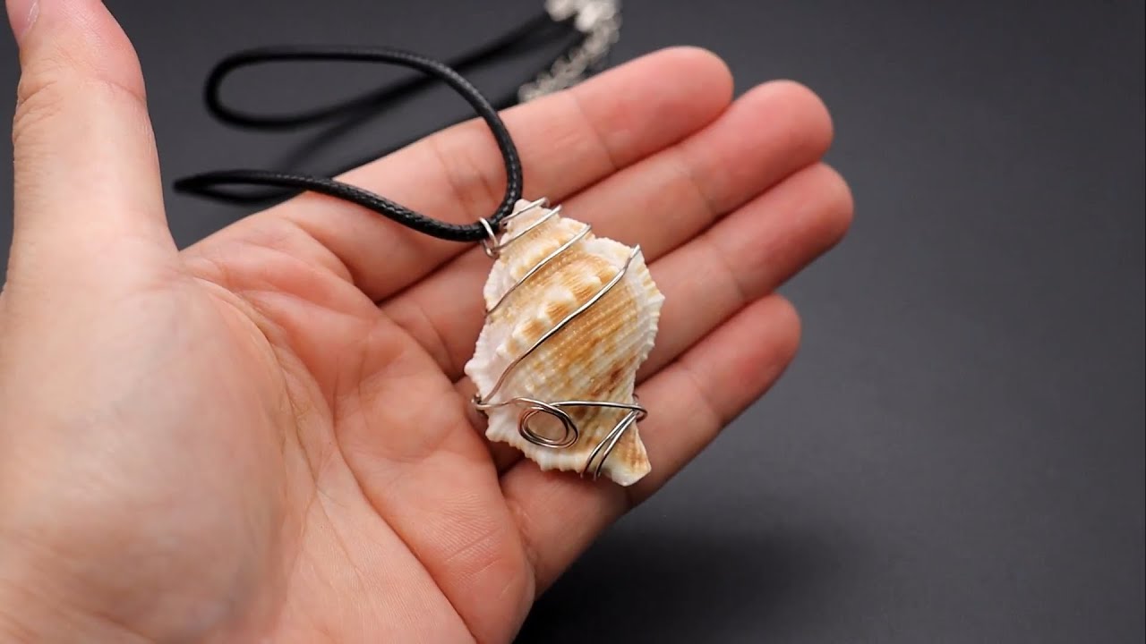 How To Make a Wire Wrap Seashell - YouTube