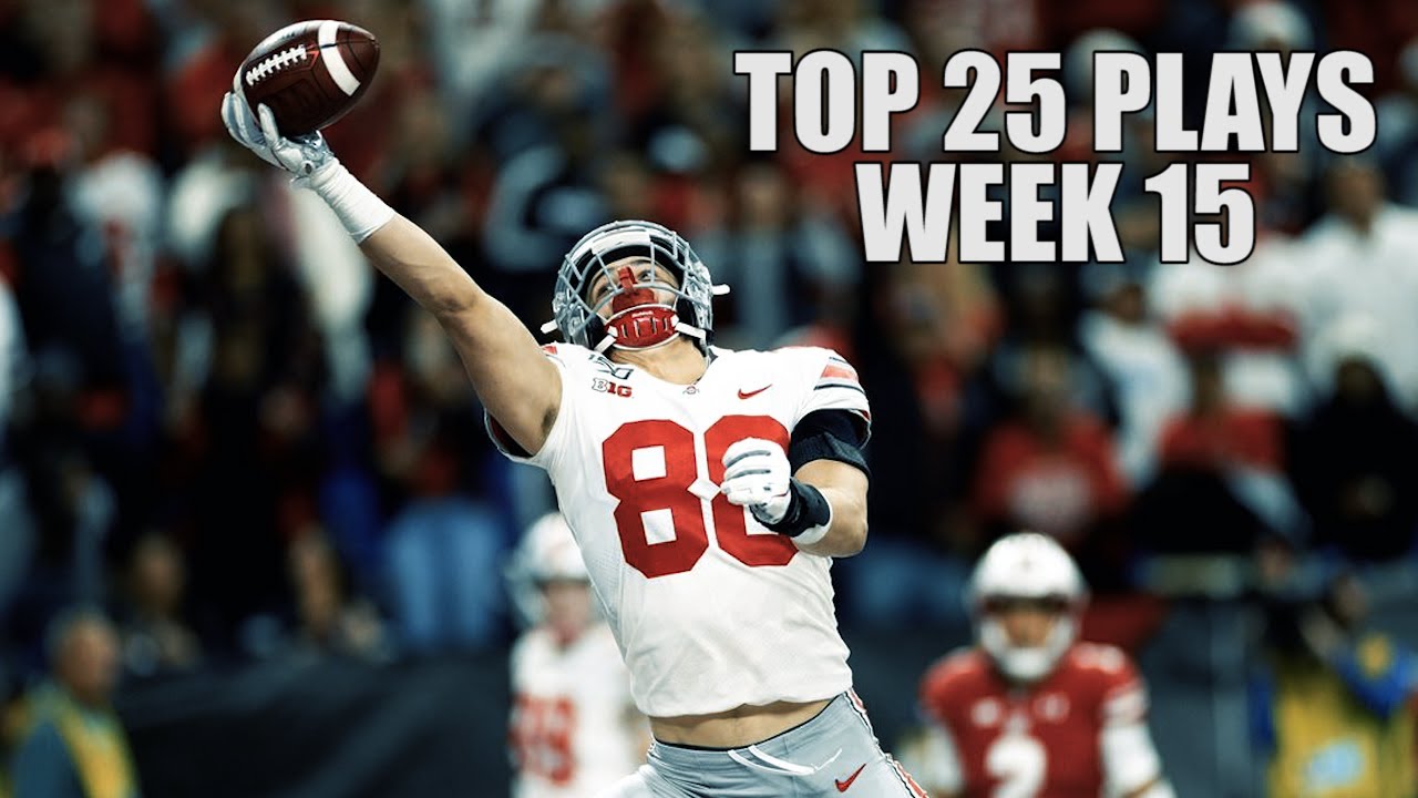 Top 25 Plays From Week 15 Of The 2019 College Football Season ᴴᴰ - YouTube