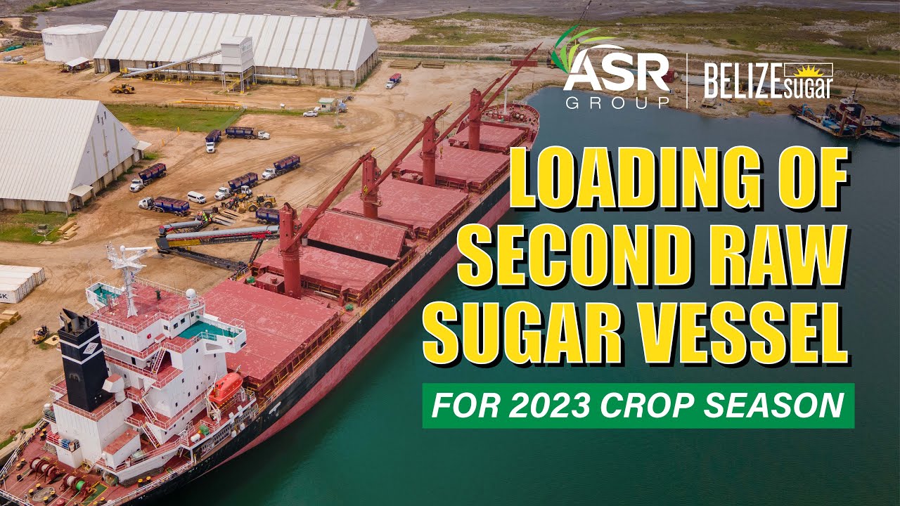 Loading of Second Raw Sugar Vessel For 2023 Crop Season at the Port of Big Creek - YouTube