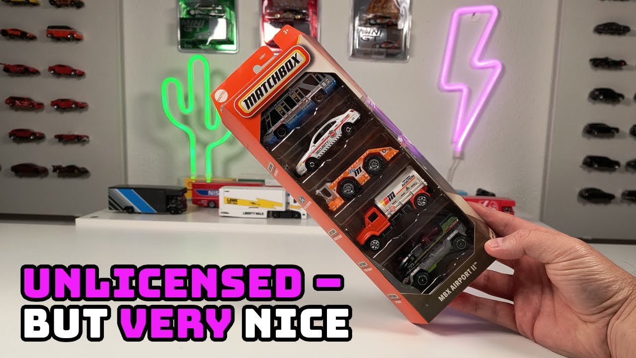 Unboxing/Review: New 2025 Matchbox 5-Pack MBX Airport II - YouTube