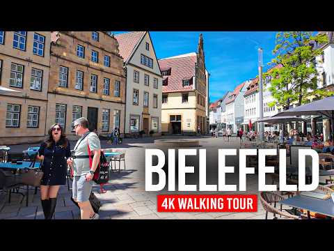 BIELEFELD, Almanya 🇩🇪 Bu Değeri Bilinmeyen Alman Şehri Beni Şaşırttı | 4K Yürüyüş Turu