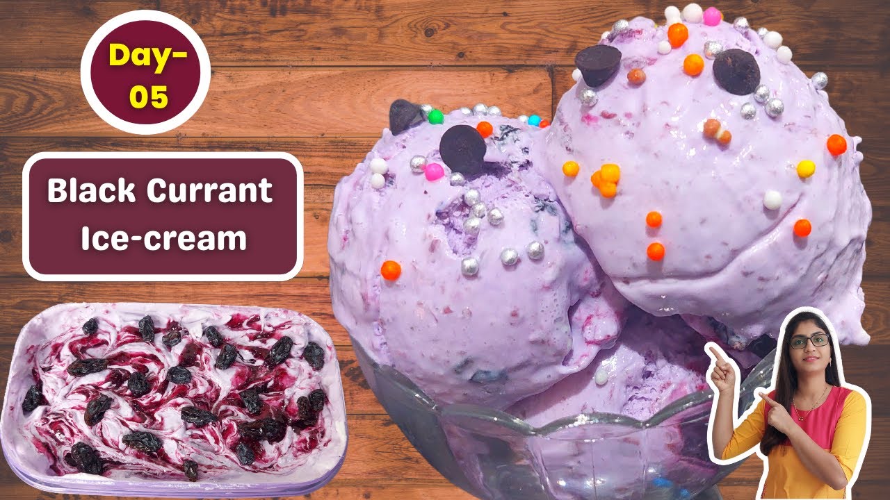ब्लॅक करंट आइस्क्रीम रेसिपी | Black Currant Ice Cream Recipe | Homemade ...