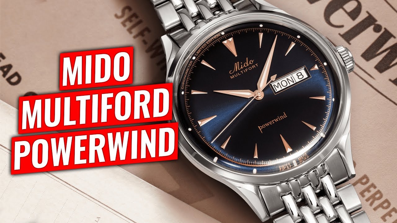 RECENZE: Mido Multifort Powerwind – Elegance a půlnoční modř - YouTube