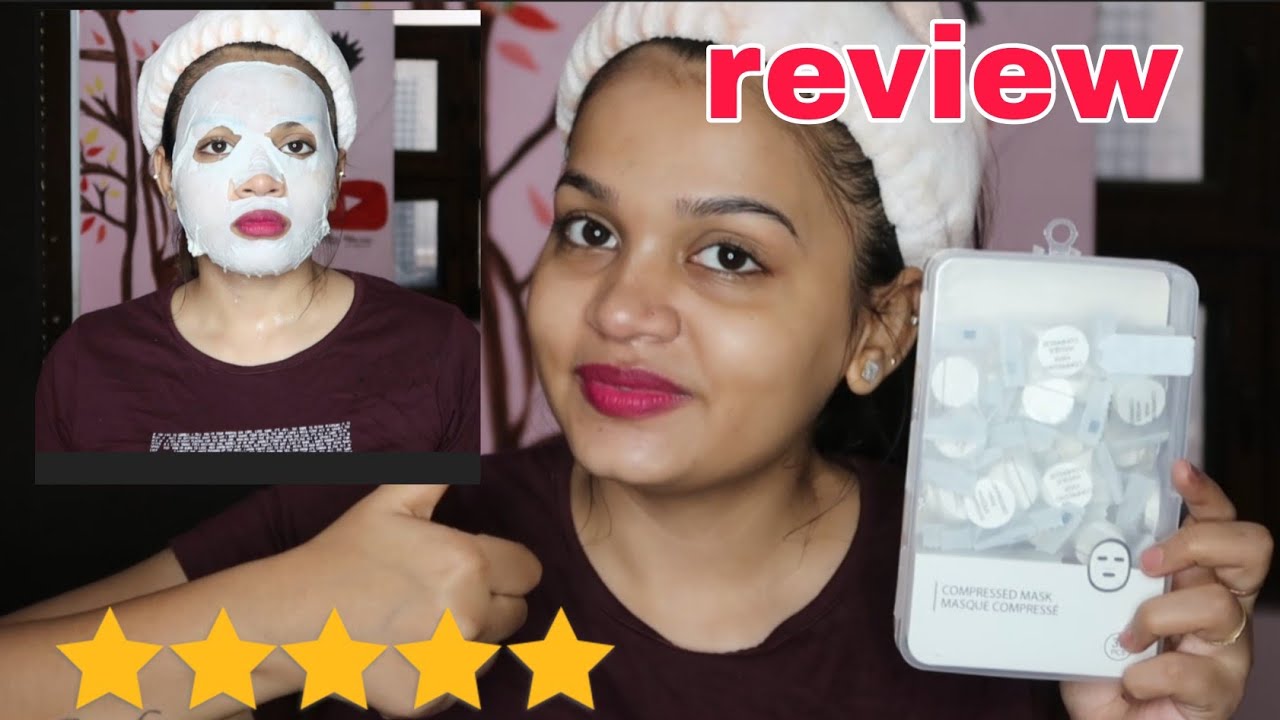 Miniso Compressed Mask | REVIEW | DIY BRIGHTENING SHEET MASK | AT RS ...