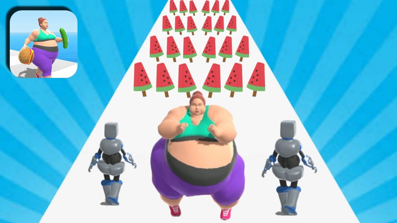 Fat 2 Fit Game 🍭🏃🍔All Levels Gameplay Android IOS Walkthrough New ...