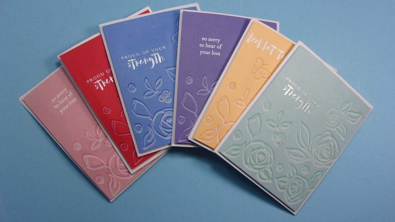 Monochromatic Ink Stamping with Misti - YouTube