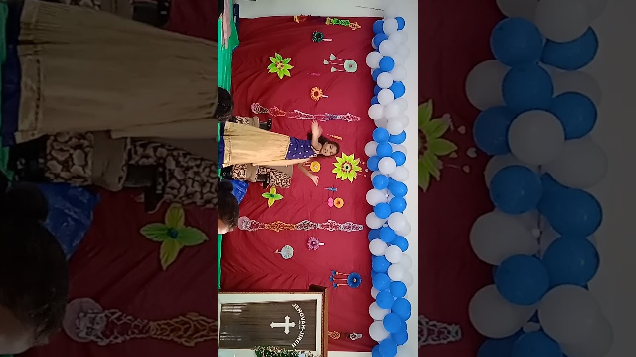 Calm church Sunday school children Blessy glory .. adali adali song ...