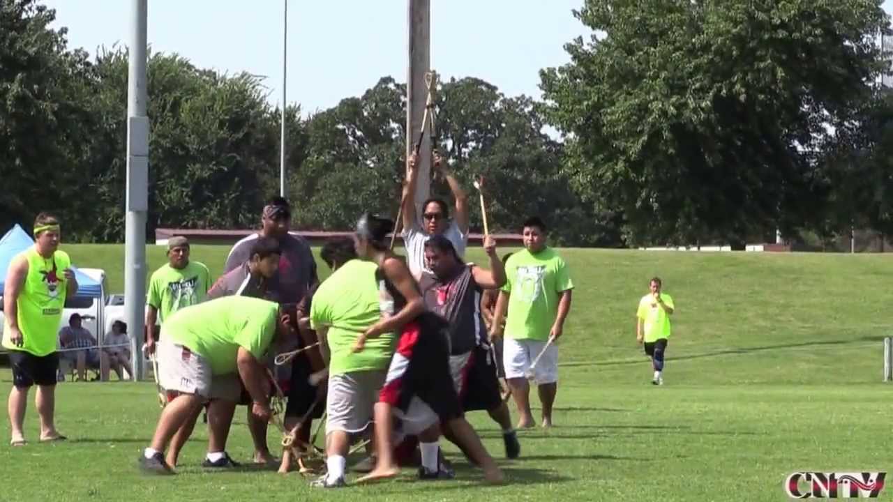 Cherokee National Holiday Stickball - YouTube
