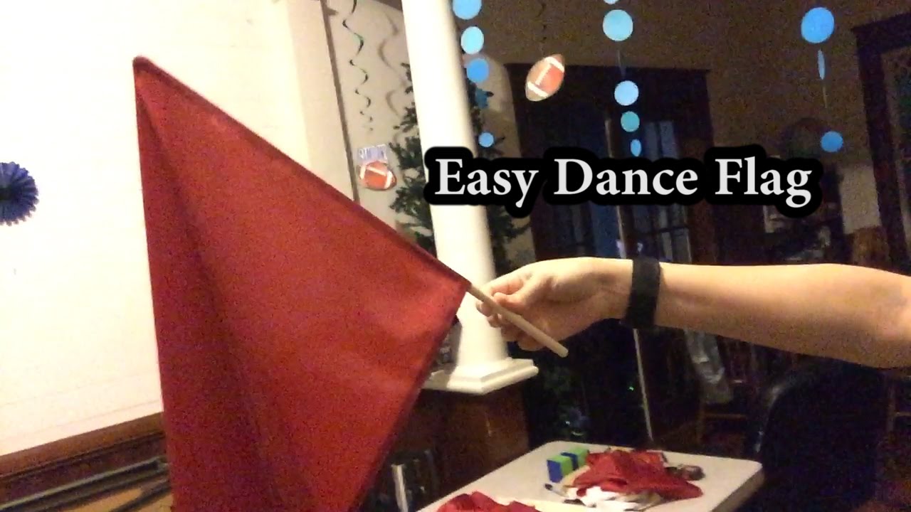 How to make a dance flag (Easy) || American Goldfish - YouTube