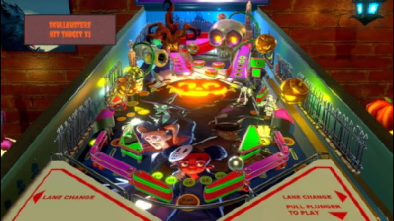 Halloween Pinball multi ball,extra ball and skillshot at the end. - YouTube