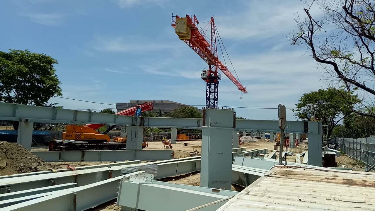Tower crane counter jib testing - YouTube