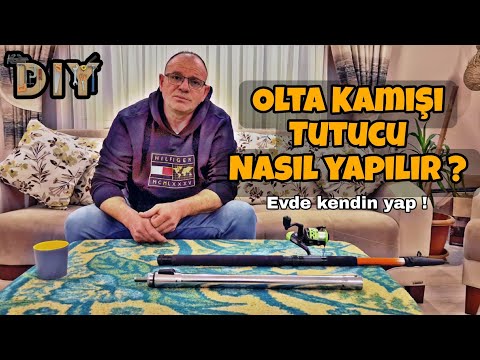 Olta kamışı tutucu yapımı | Evde kendin yap | Balıkçılar buraya !