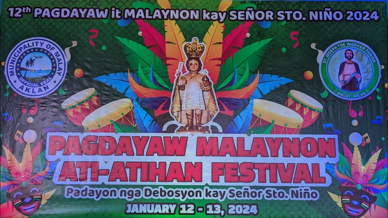Malay's 12th Pagdayaw Malaynon Ati-Atihan Festival 🎎 - YouTube