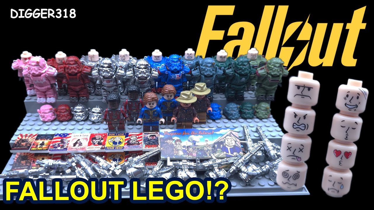 LEGO FALLOUT Lucy Max Ghoul T60 Power Armour W1314 1322 Bootleg ...