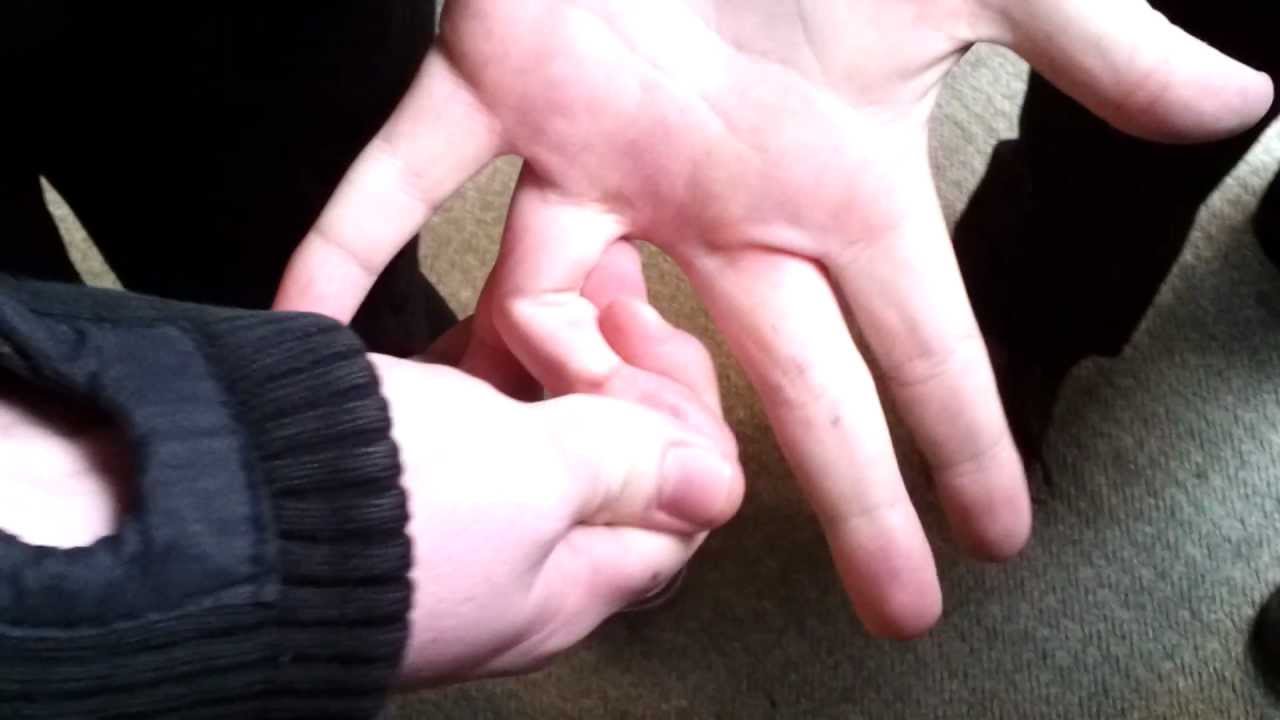 Messed up finger bending trick - YouTube