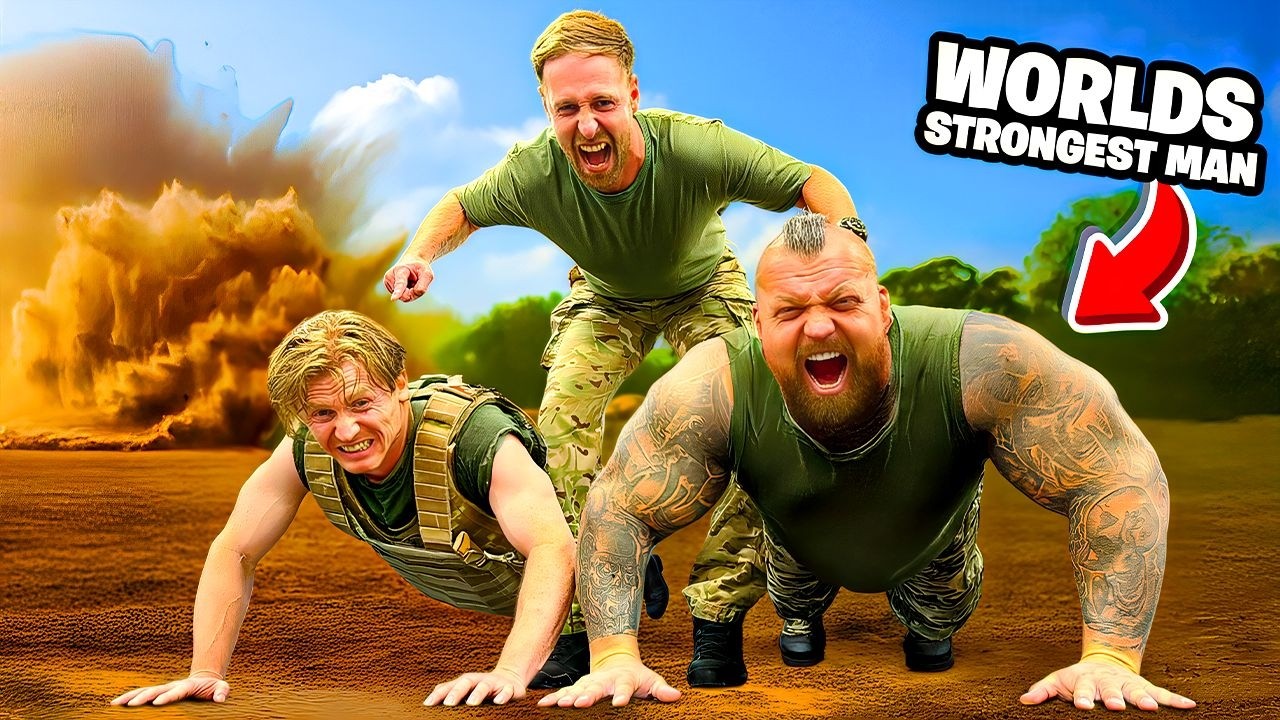 World’s Strongest Man Tries British Army Fitness Test | Passes?! - YouTube
