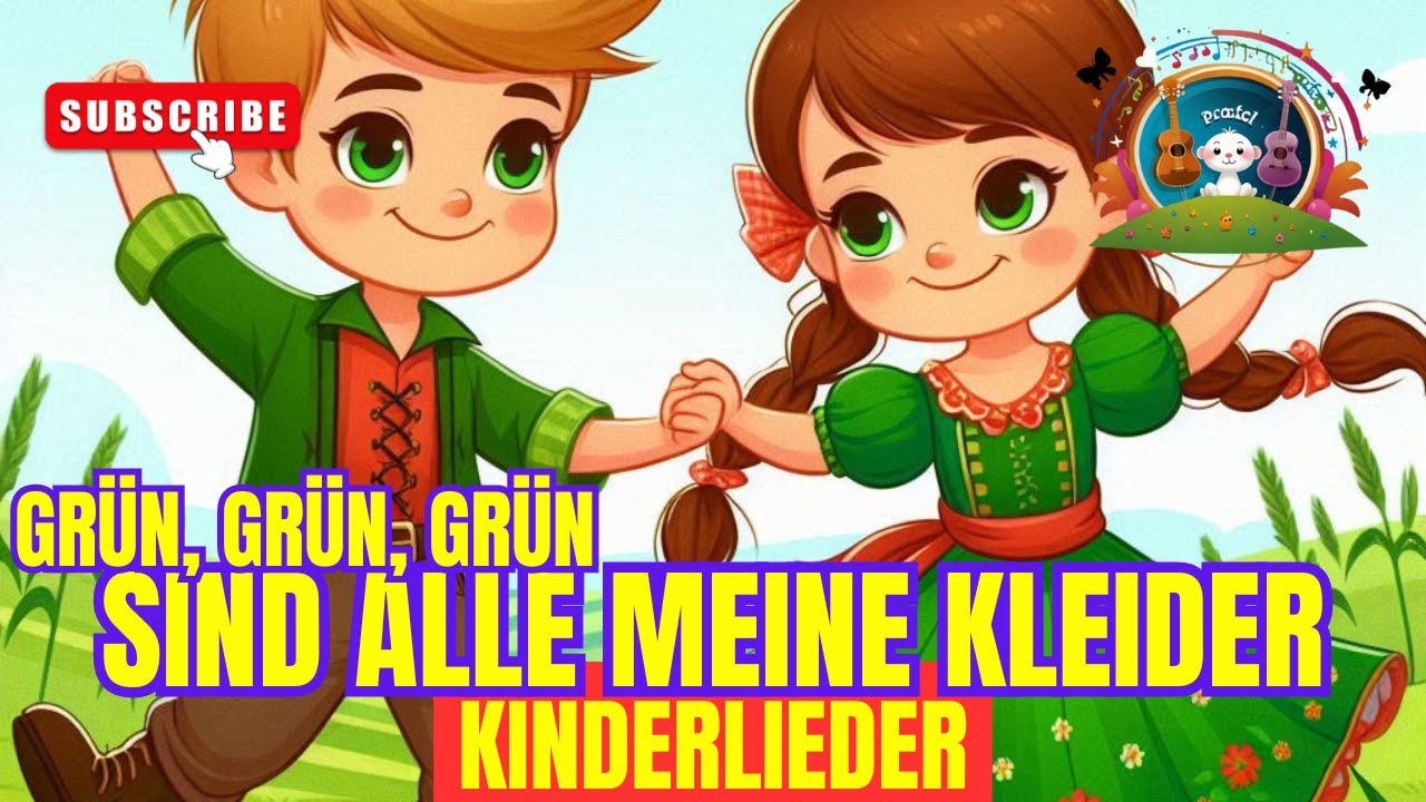 💚👗 Grün, grün, grün sind alle meine Kleider 🎶 Kinderlieder & Videos für ...