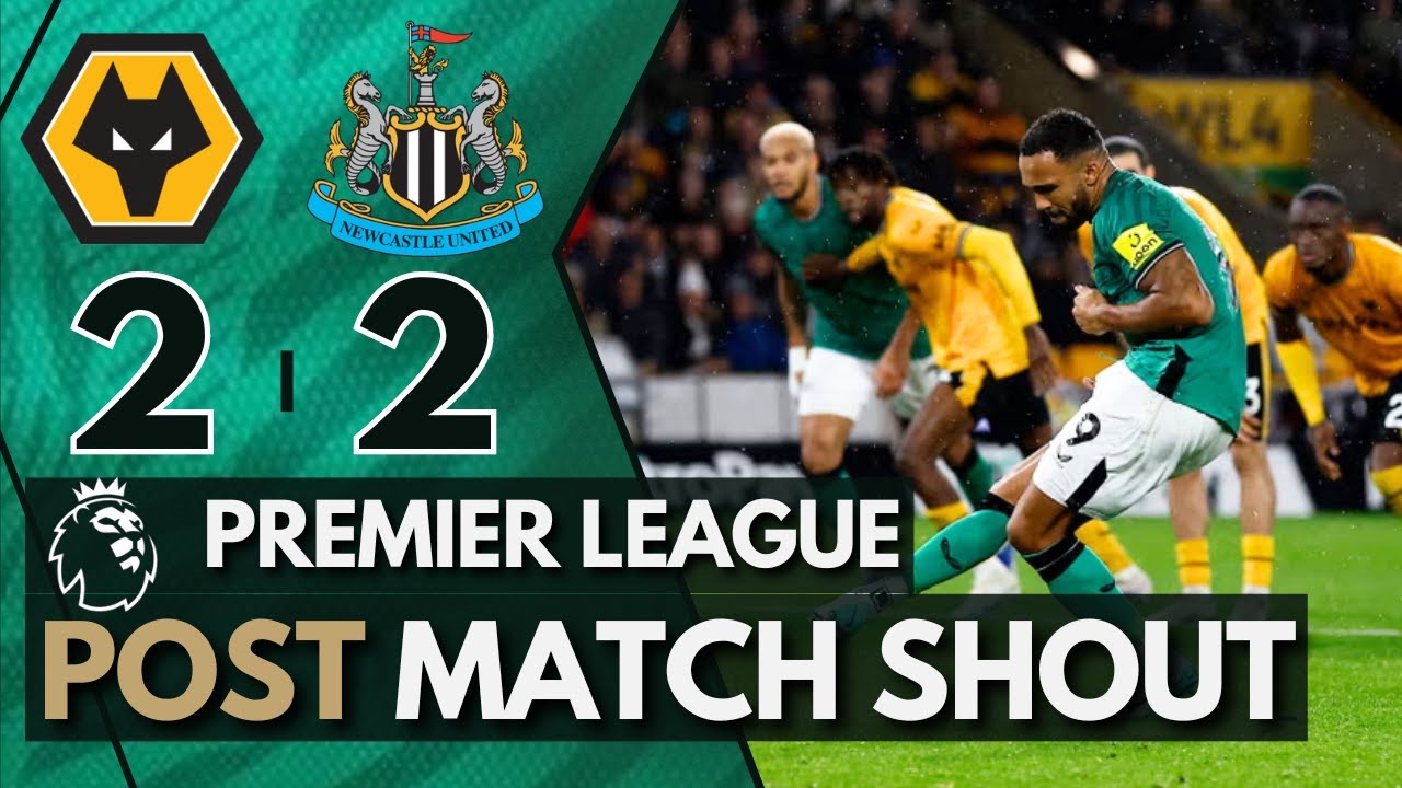NUFC LIVE MATCH REACTION | Wolves 2 - 2 Newcastle United - YouTube