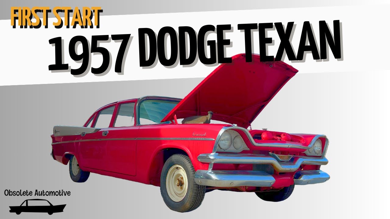 First Start! 1957 Dodge Texan. Rare MoPar! Obsolete Automotive - YouTube