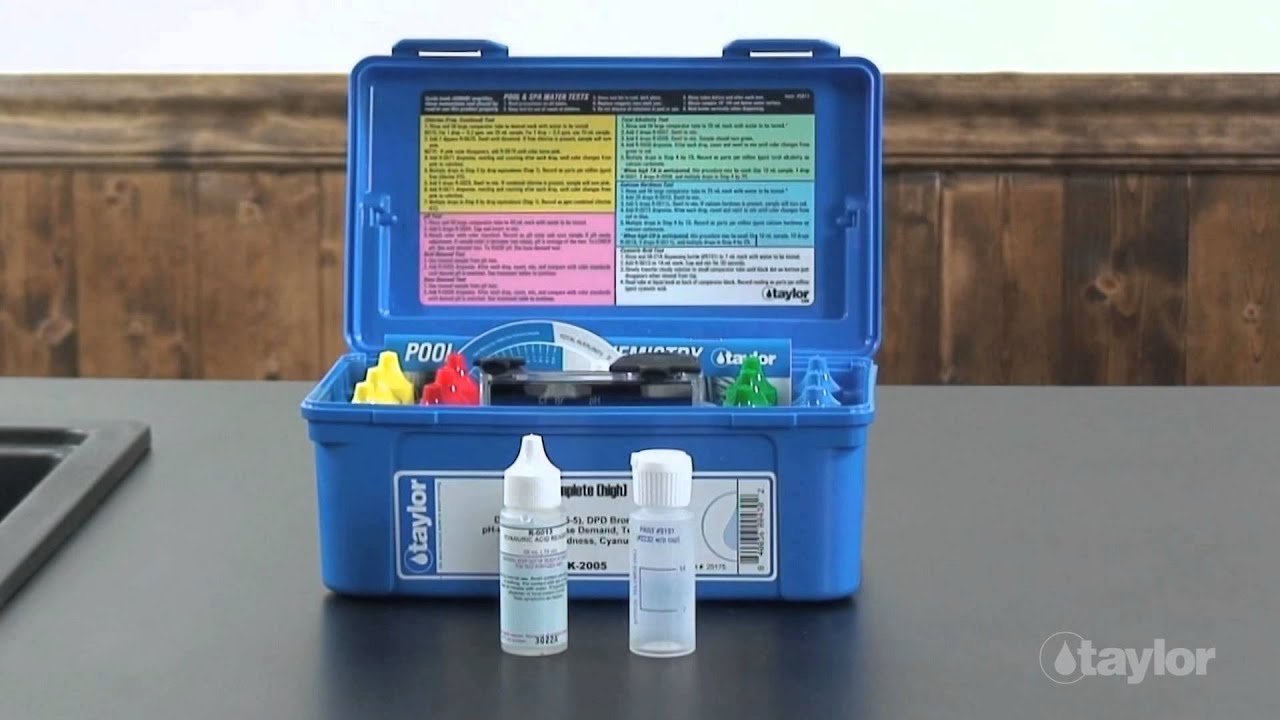 Testing Pool/Spa Water Using Taylor’s K-2005 with Liquid DPD - YouTube