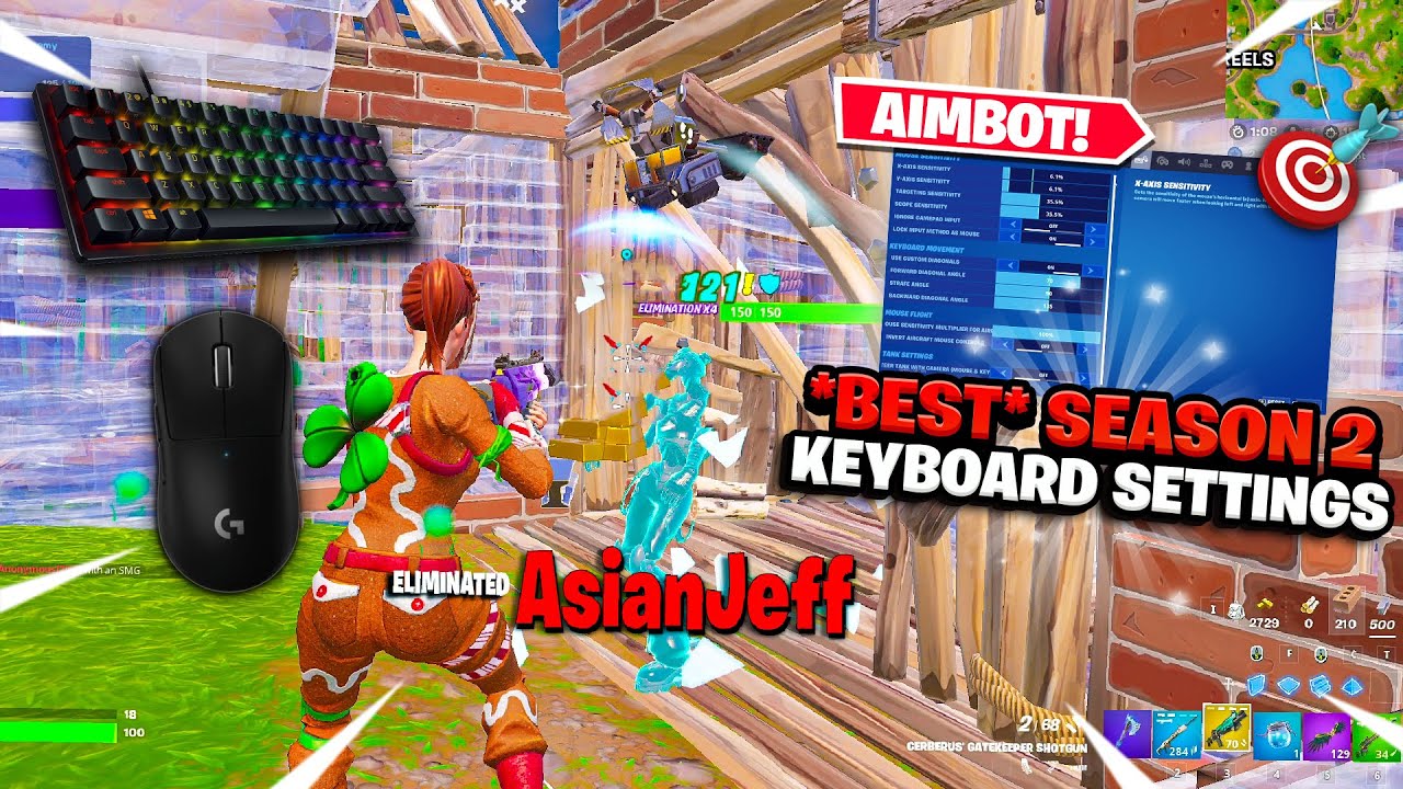 NEW *BEST* Keyboard & Mouse Settings for INSANE AIM + FAST EDITS ...
