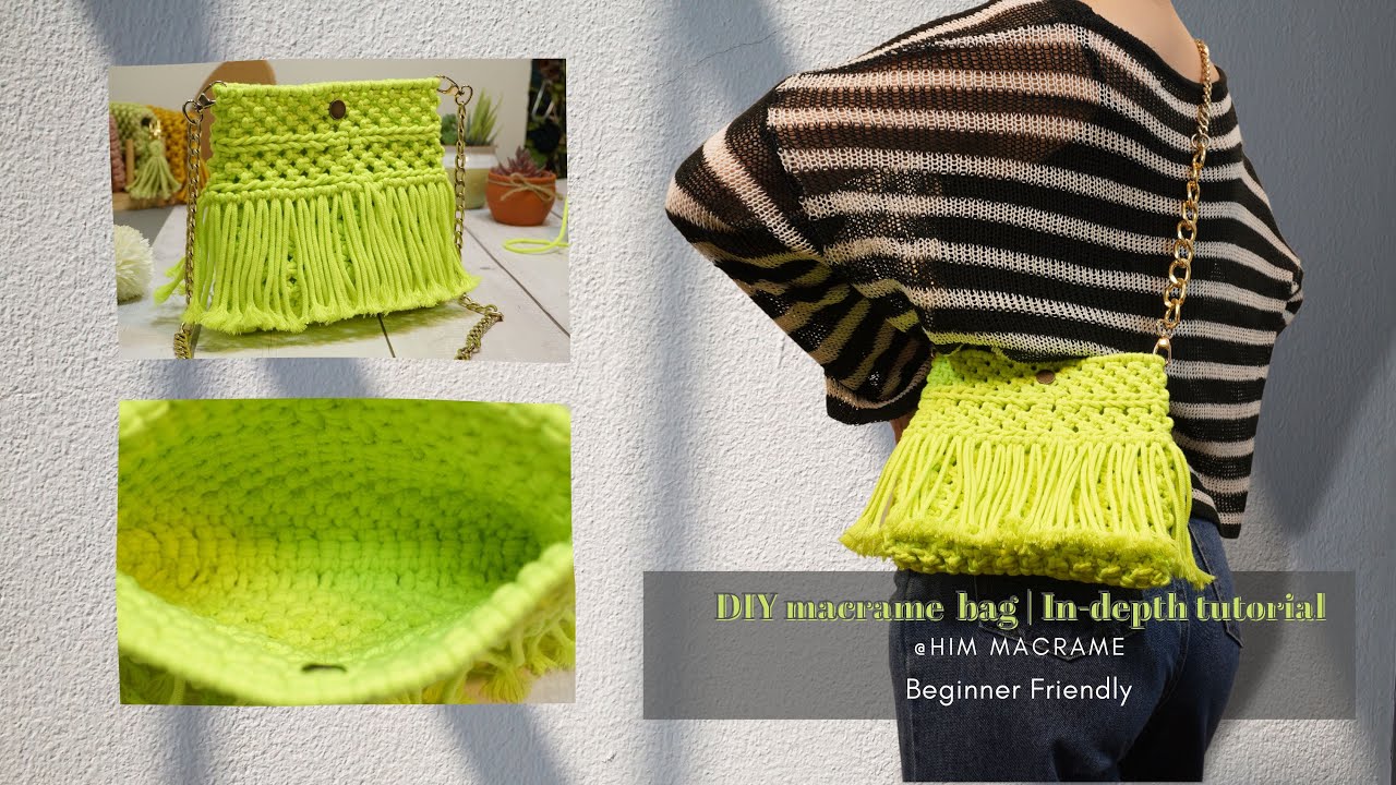 Wow! Super easy Macrame Bag | Step by step tutorial | new pattern - YouTube