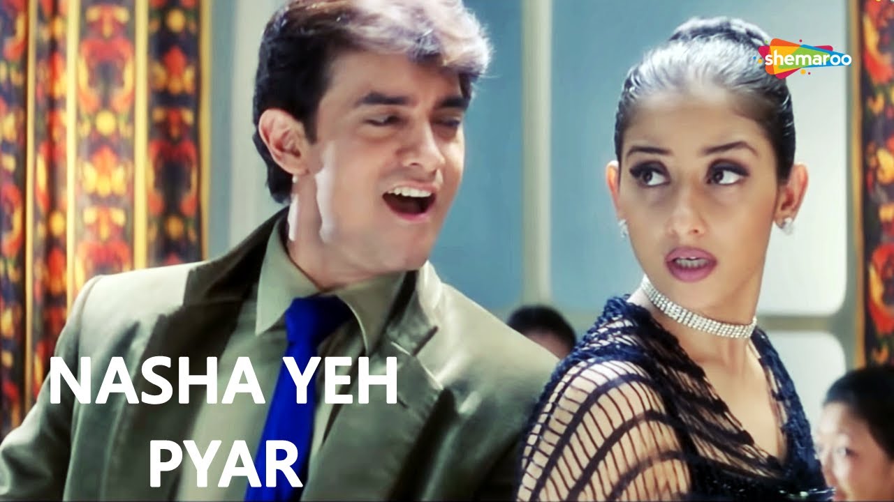 Nasha Yeh Pyar Ka Nasha | Aamir Khan | Manisha | Udit Narayan | Mann ...